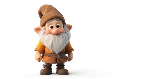 Premium Photo A Delightful 3d Illustration Featuring An Adorable Smiling Dwarf With Colorful