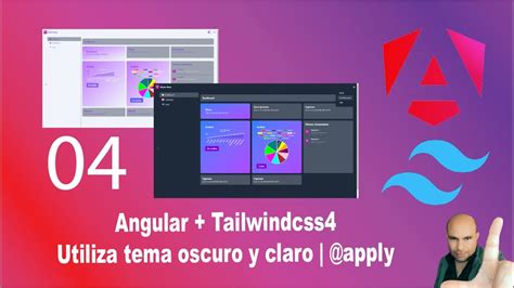 angular crea tu propio dashboard con angular y tailwindcss 4 modo