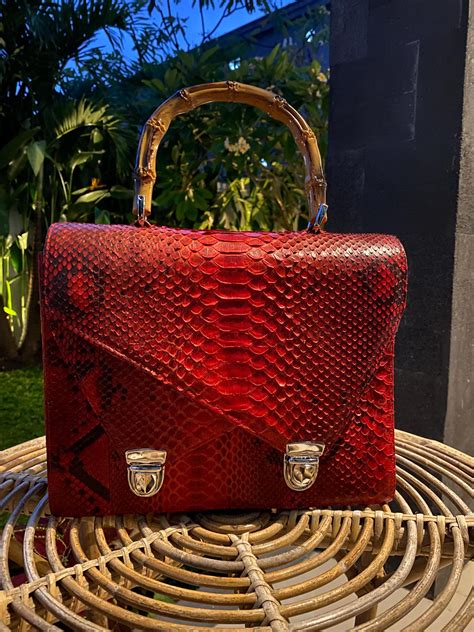 Genuine Python Bag New Style Etsy