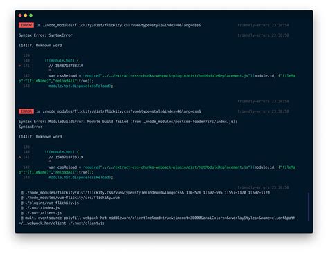 Javascript Why Am I Suddenly Getting An Unknown Word Error In Nuxt