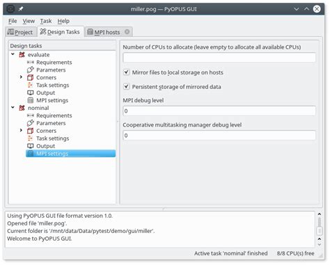 1161 Prerequisites For Successfull Parallelization — Pyopus 010