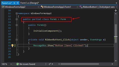 tip using ribbon control in winforms c developer community
