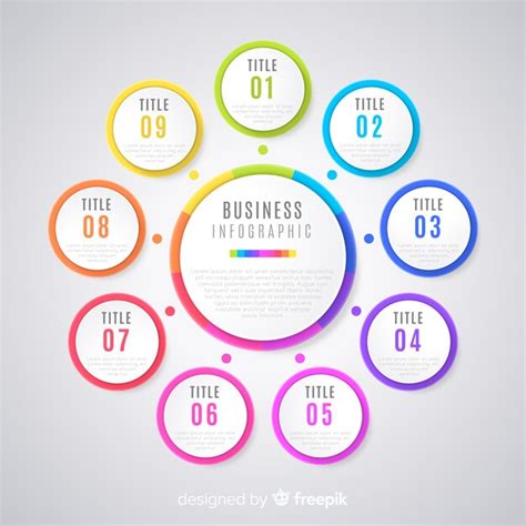 플랫 Infographic 요소의 컬렉션 무료 벡터