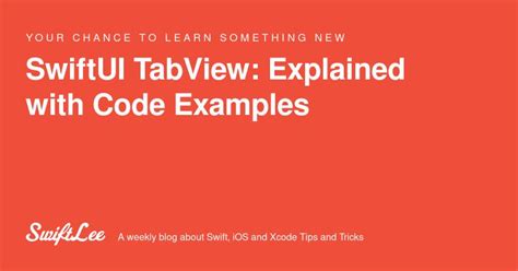swiftui tabview explained with code examples those who swift