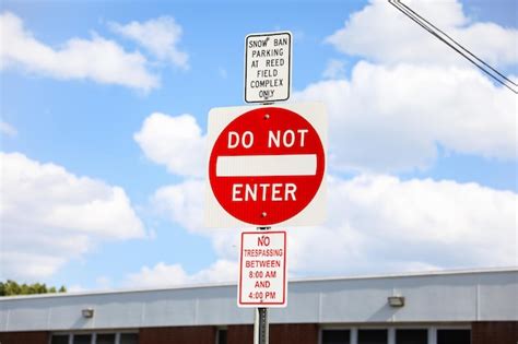 Premium Photo Do Not Enter Sign Signifies Restricted Access A Barrier