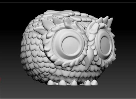 Stl File Chibi Owl・3d Printer Design To Download・cults