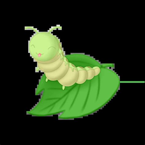 千库网可爱蚕虫虫子元素编号13083728 花瓣网