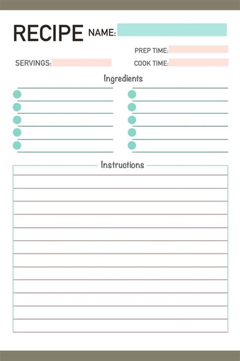 Recipe Template Artofit