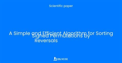 Esiode On Linkedin Scientific Research A Simple And Efficient