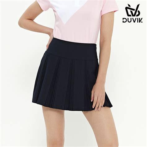 포스티 듀빅 여성 스판 뒷밴딩 변형 플리츠 큐롯 Dd2wcu402ny