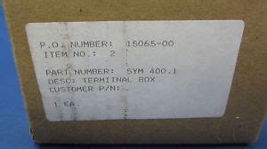 Comsaco Inc Sym4001 Terminal And Connection Boxes New Spw Industrial