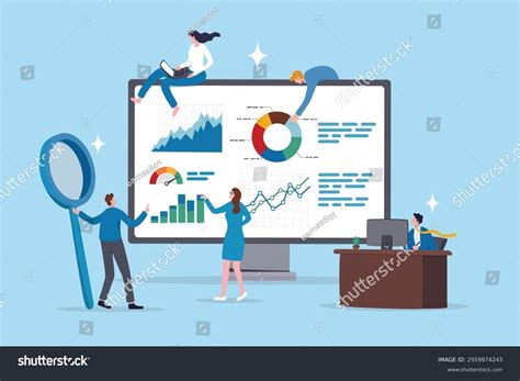 Chart Graph Datum Research Statistics Inforgraphic Stock Vector