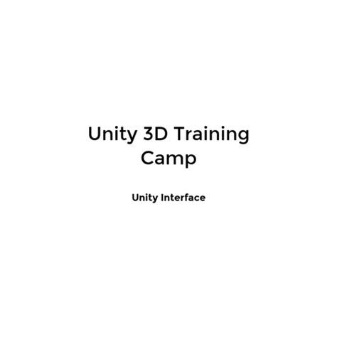 unity 3d chapter 1