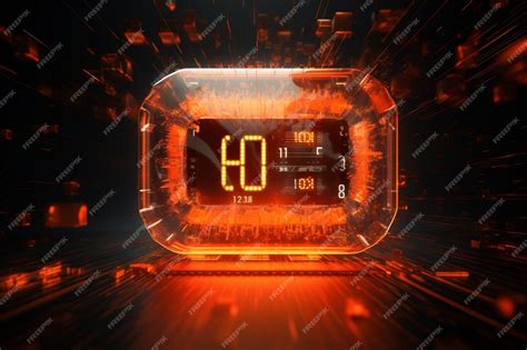 Premium Photo Abstract Representation Of A Countdown Timer Generative Ai