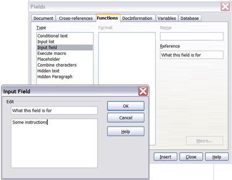 Using Input Fields And Input Lists Apache Openoffice Wiki