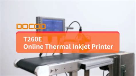 docod industrial tij inkjet printer t260e 12 7mm expiry date coding