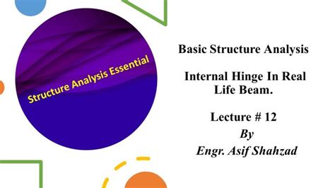 Asif Shahzad On Linkedin Internal Hinge In Beam Internal Hinge Example Internal Hinge In Real