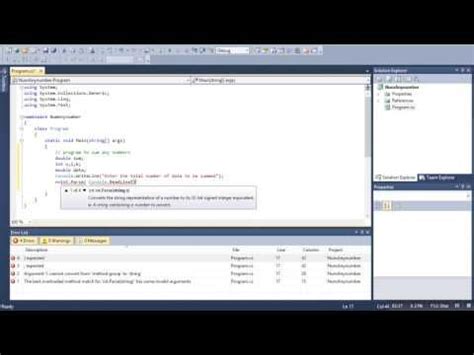 Summation Of Any Number C Sharp Console Computer Programming Console Application