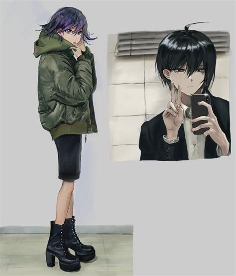 Oma Kokichi And Saihara Shuichi Danganronpa And More Drawn By Tejava Te Java V Danbooru
