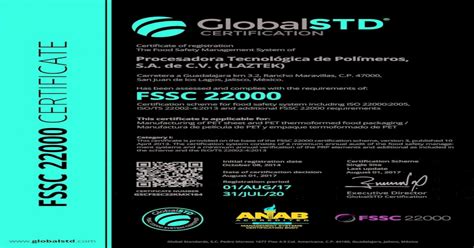 Iso Ts 22002 4 2013 And Additional Fssc 22000 Iso Ts 22002 4 2013 And Additional Fssc 22000