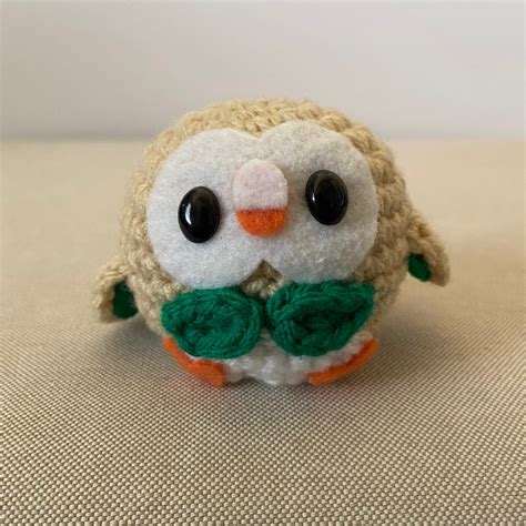 Crochet Rowlet Pdf Pattern Etsy
