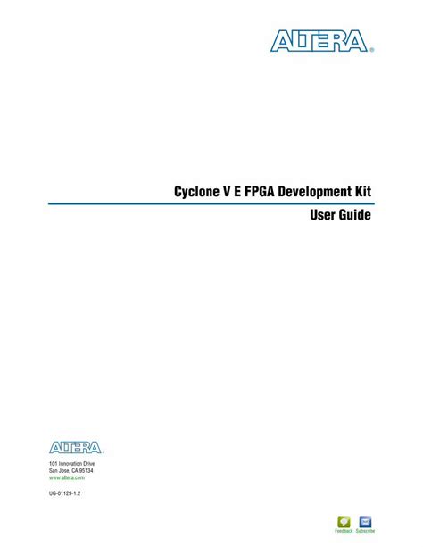 PDF Cyclone V E FPGA Development Kit User Guide Intel Connecting To The Board Update