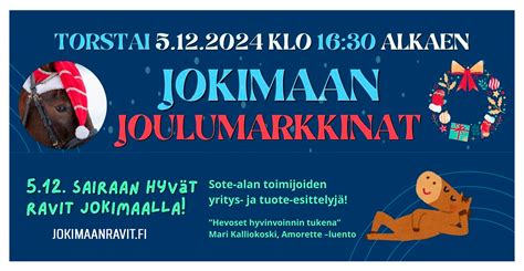 Sairaan Hyvät Ravit And Joulumarkkinat Vapaa Sisäänpääsy Jokimaan Ravikeskus