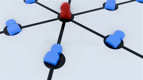 a wooden figures and a network or hierarchical structure stock video
