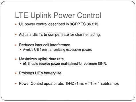 Lte Power Control