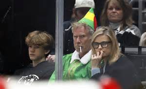 Will Ferrell Dressed As Buddy The Elf At Flyers Kings Game