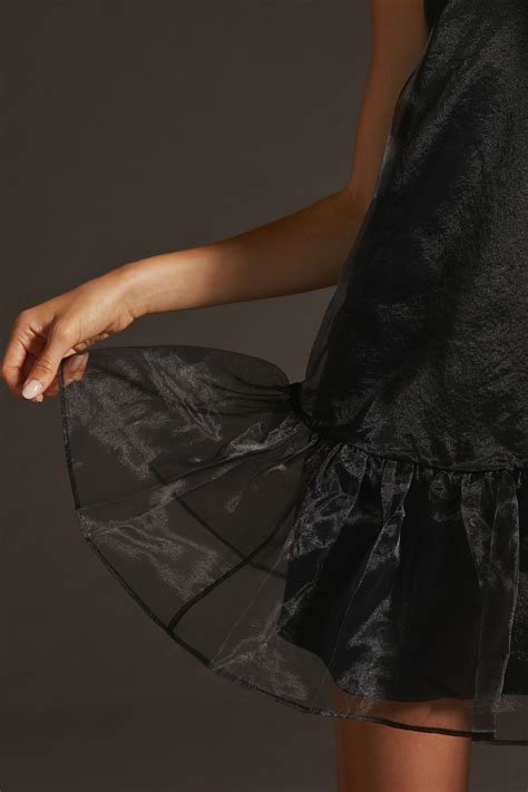 Maeve Organza 보우넥 미니 드레스 앤트로폴로지 한국 공식 스토어 유니크한 여성 패션 및 라이프스타일 편집샵 200개이상의 프리미엄 브랜드 여성 의류