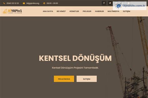 İnşaat Mühendislik Firma Sitesi Scripti