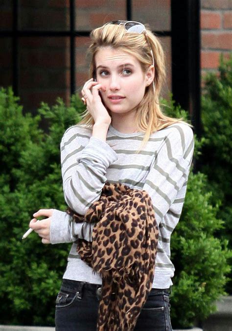 Emma Roberts Smoking Cigarette