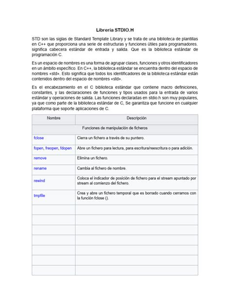 librería stdio pdf puntero programación de computadora c