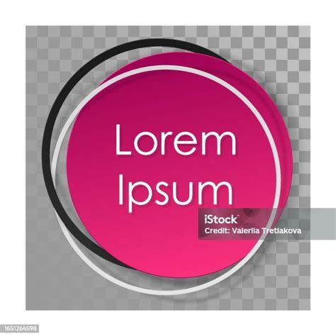 분홍색 종이 스티커 투명한 배경에 흰색 프레임이 있는 레이블 벡터 그림입니다 공란에 대한 스톡 벡터 아트 및 기타 이미지 공란 광고 굽은 Istock