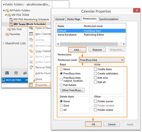 How To Create And Manage A Shared Calendar In Public Folders On Exchange