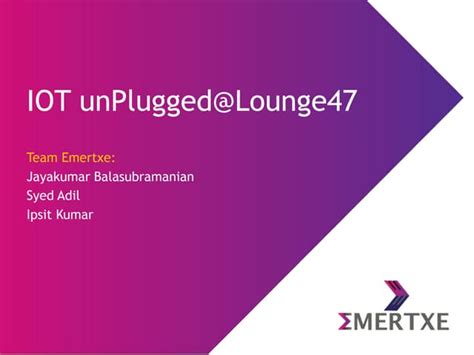 Internet Of Things Iot Demo Part I Ppt