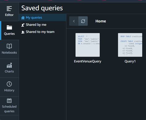 Simplify Your Data Analysis With Amazon Redshift Query Editor V AWS Big Data Blog