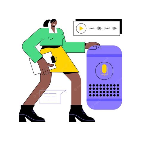 Premium Vector Smart Speaker Abstract Concept Vector Illustration