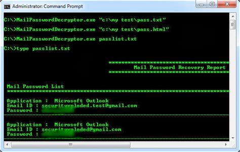 Mailpassworddecryptor All In One Mail Password Recovery Software