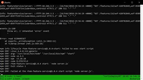 Crashes With ECONNRESET Issue 25 CatalystCode FeatureService GitHub