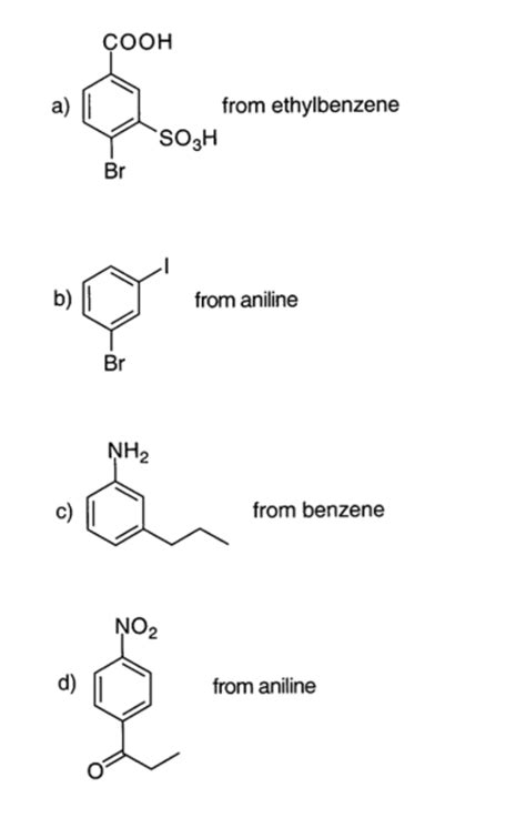 Solved Provide Reasonable Synthetic Sequences For The