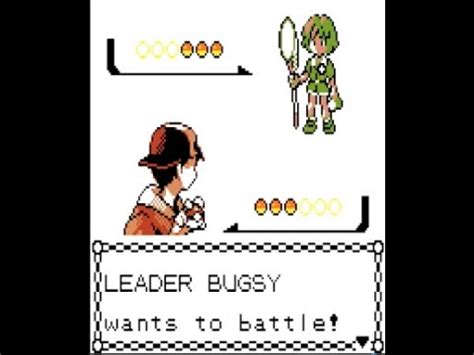 Pokémon Crystal Vs Gym Leader Bugsy Youtube