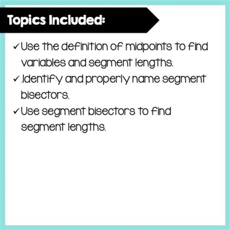 Midpoints And Segment Bisectors Guided Notes By Miss R Squared Tpt