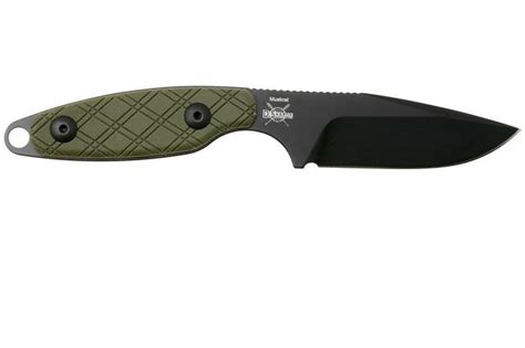 Kizer Vanguard Muskrat Kz1064a1 Black D2 Green G10 Couteau Fixe Derek Sharon Design Achetez