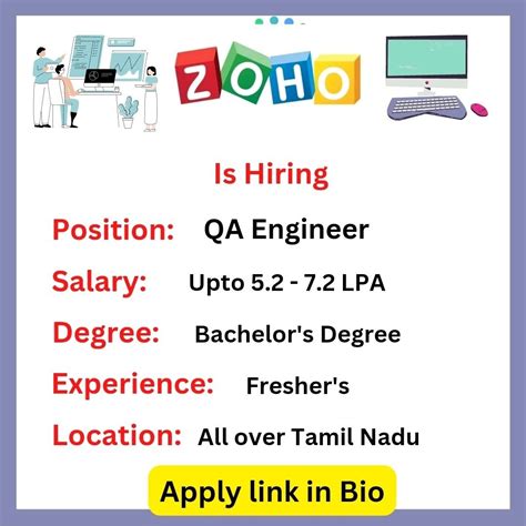 🔰🔰 zoho is hiring fresh software testing engineer 🔰🔰 it and mnc jobs
