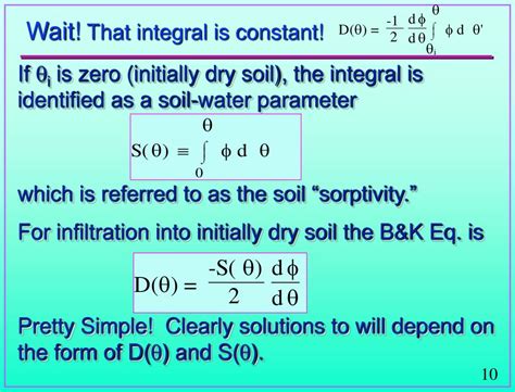 Ppt Horizontal Infiltration Using Richards Equation Powerpoint