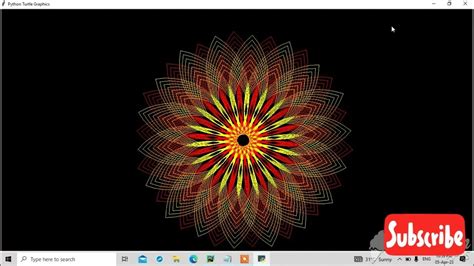 Create Sunflower With Python Turtle Python Youtube Turtle Viral