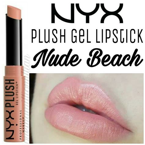 Nyx Makeup Nyx Plush Gel Lipstick Nude Beach Poshmark