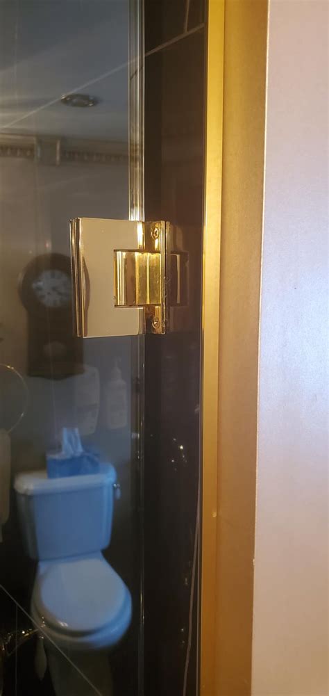 Glass To Wall Shower Door Hinges The Glass Slowly Slips Out Of The Top